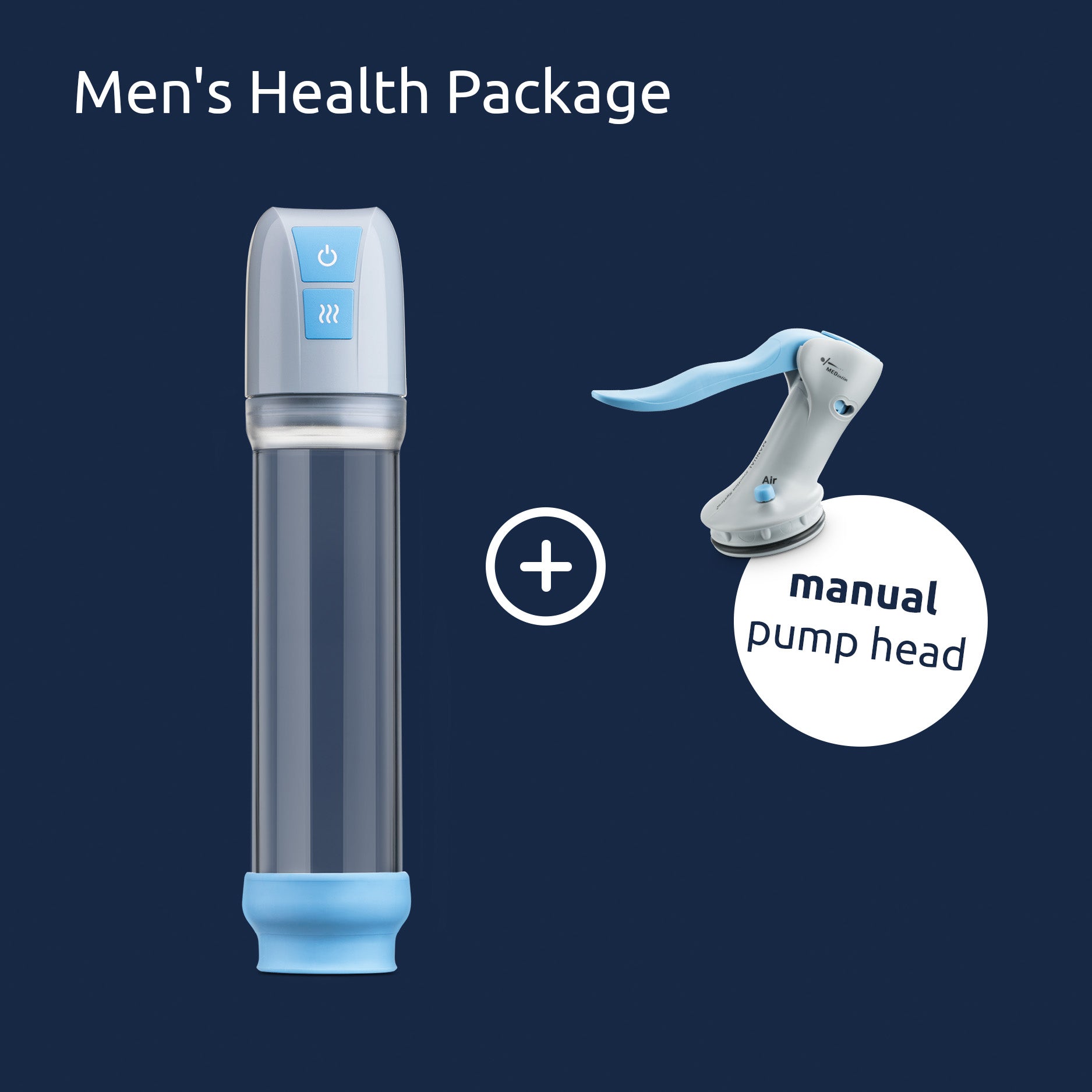 Medintim Men's Health Package - Active 3 System + Manual Pump Head ...